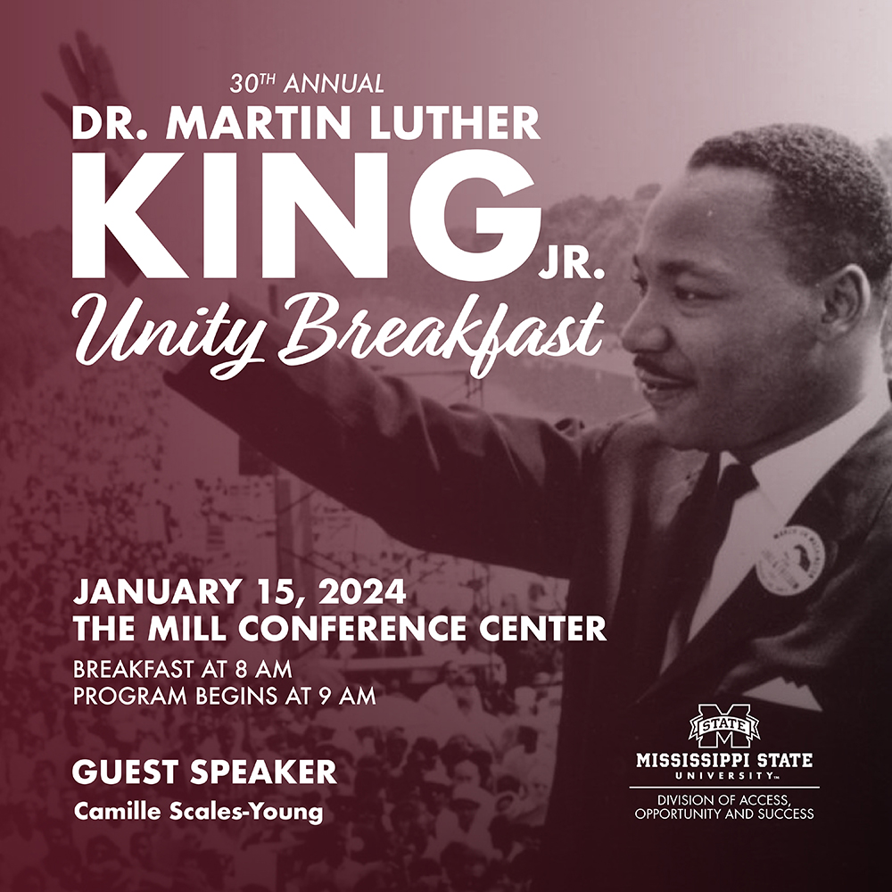 2024 MLK Unity Breakfast set for Jan. 15 | Mississippi State University